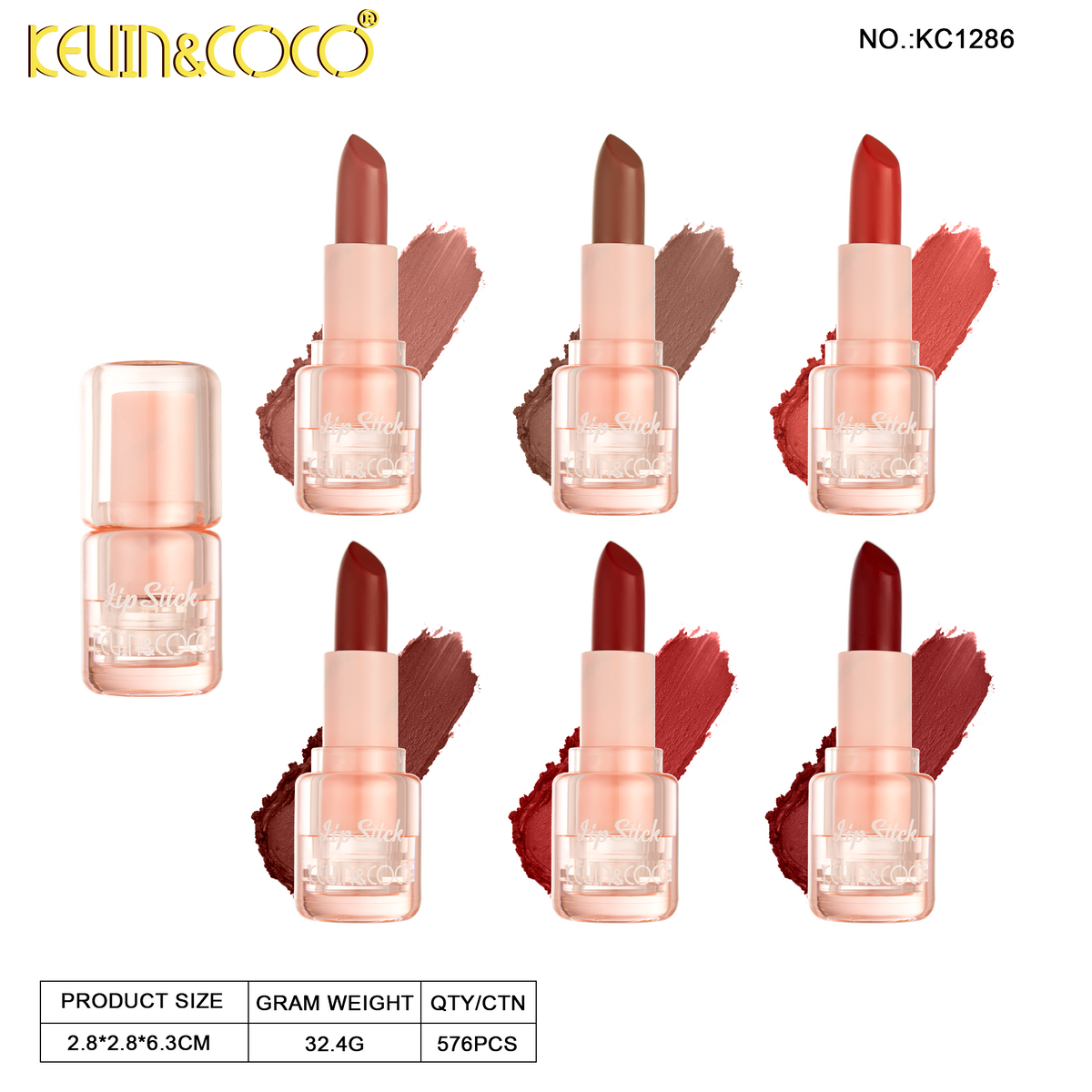 Sakura Concerto Lipstick DISPLAY SET (KC1286) | KEVIN&COCO