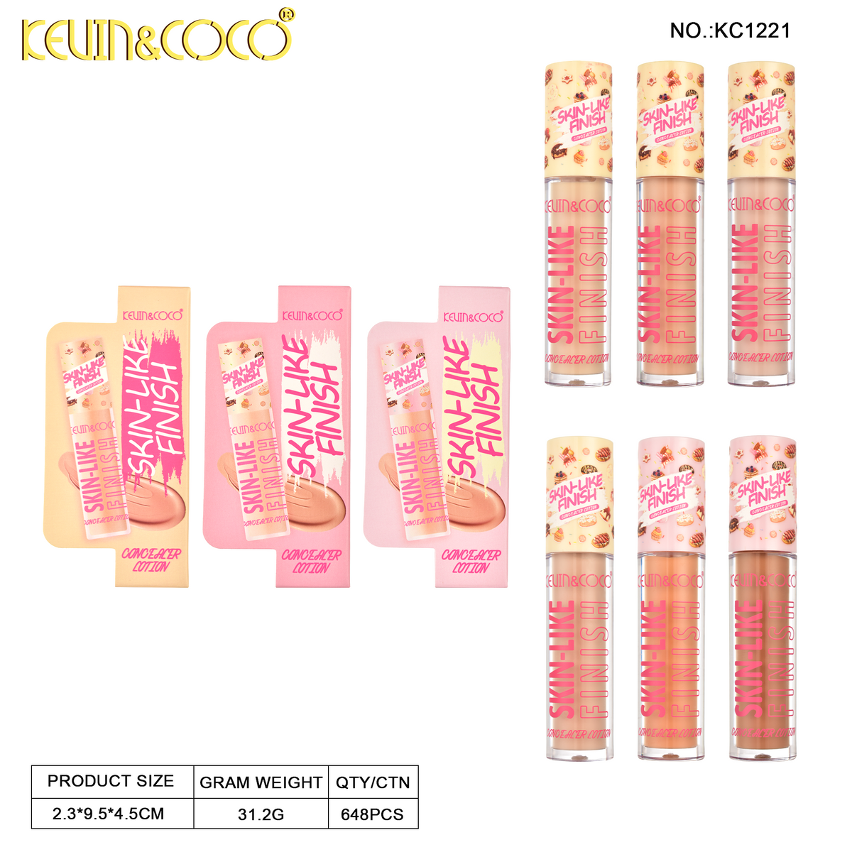 Sugar Cream Concealer - 36PCS (KC1221） | KEVIN&COCO