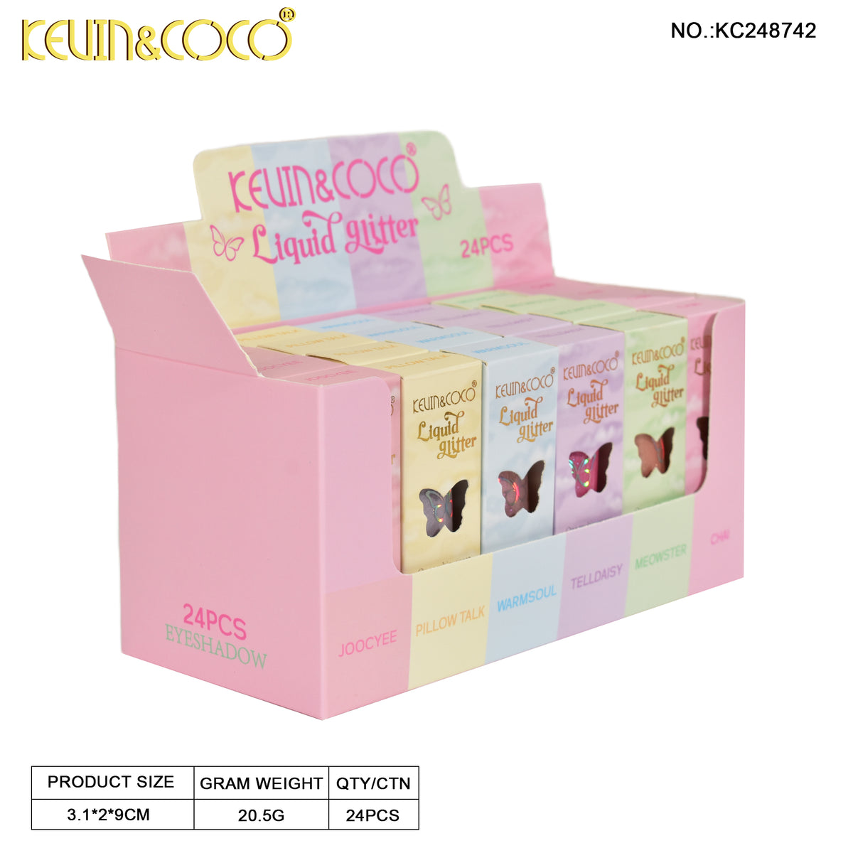 Starlight Liquid Highlighter Display Set - 24 PCS (KC248742) | KEVIN&COCO
