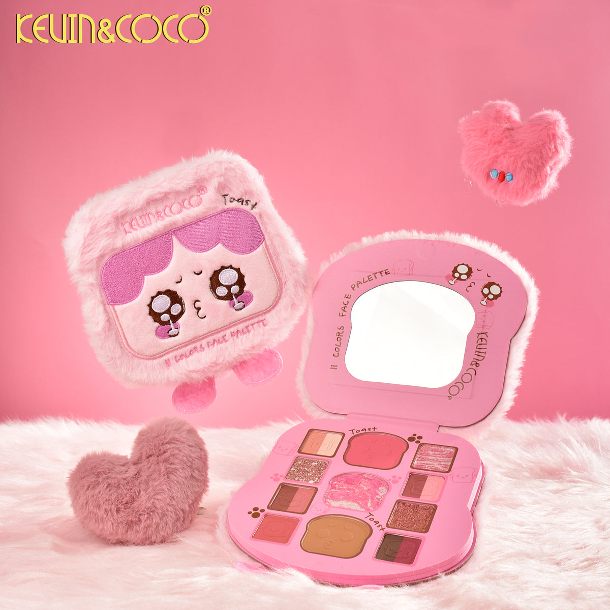 Toast 11-Color Makeup Palette display set - 6 pcs (KC248780) | KEVIN&COCO