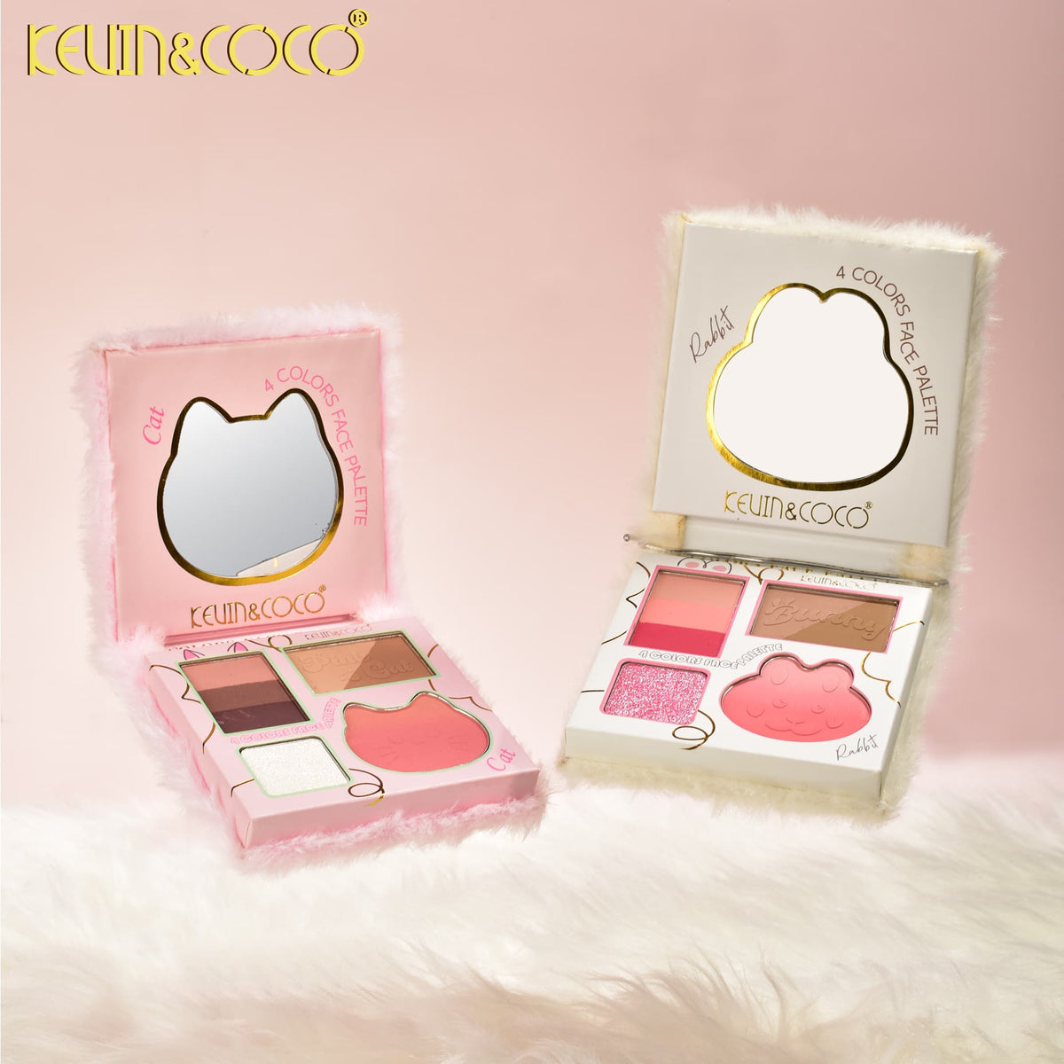 Velvet Puff 4-Shade Cheek Kit(KC11051) | KEVIN&COCO