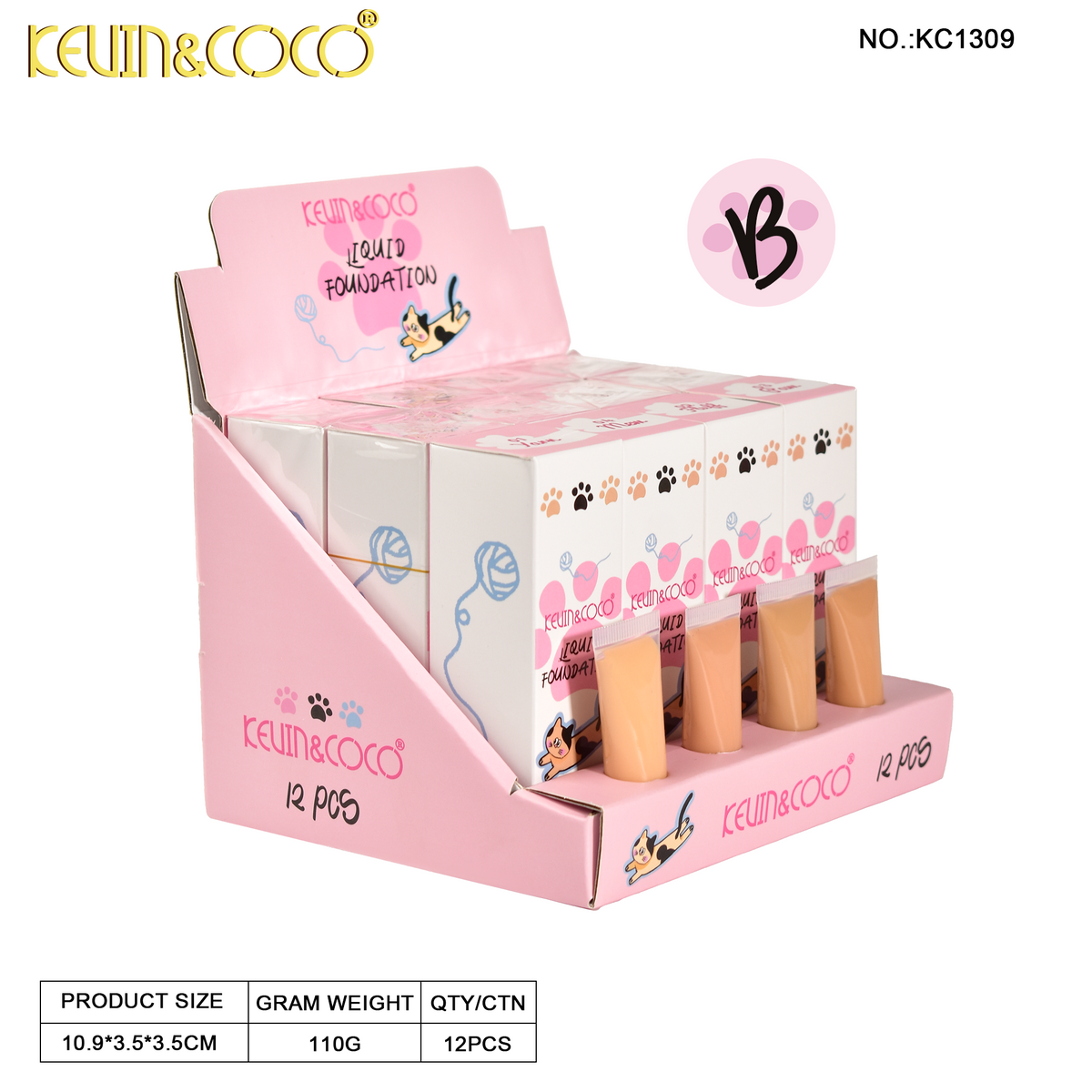 Yarn Ball Kitten Foundation-12PCS(KC1309) | KEVIN&COCO