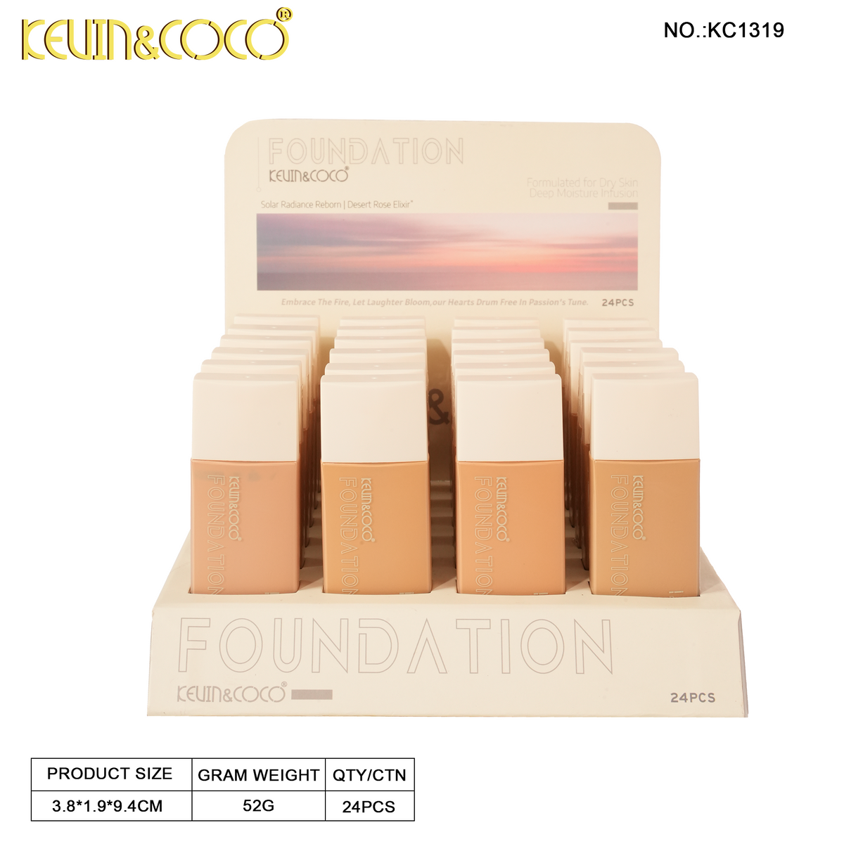 Skin-perfecting Foundation--24PCS(KC1319) | KEVIN&COCO